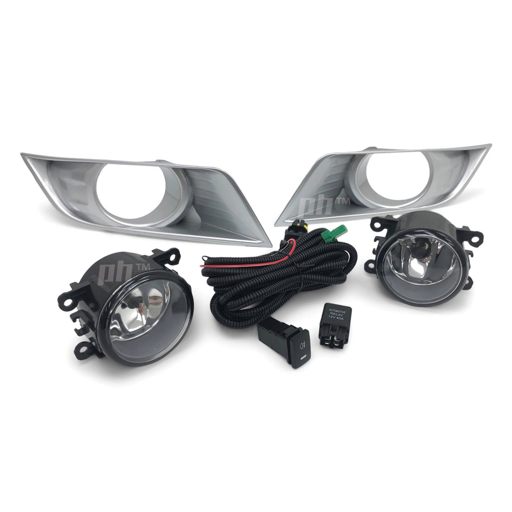 Fog Light Kit With Wiring & Switch fits Ford Ranger PX2 2015 - 2018