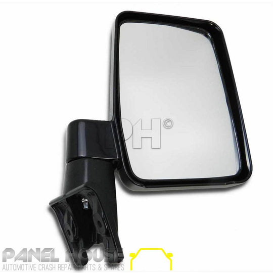 Door Mirrors Black PAIR Fits Toyota Landcruiser 75 76 79 Series Ute Tr